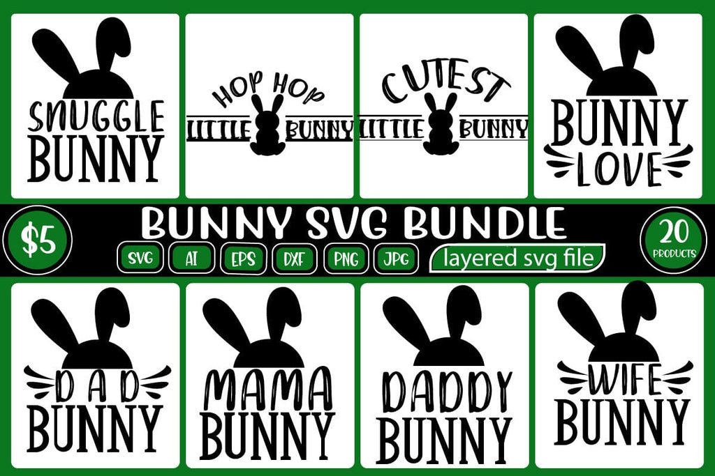 bunny svg bundle - So Fontsy