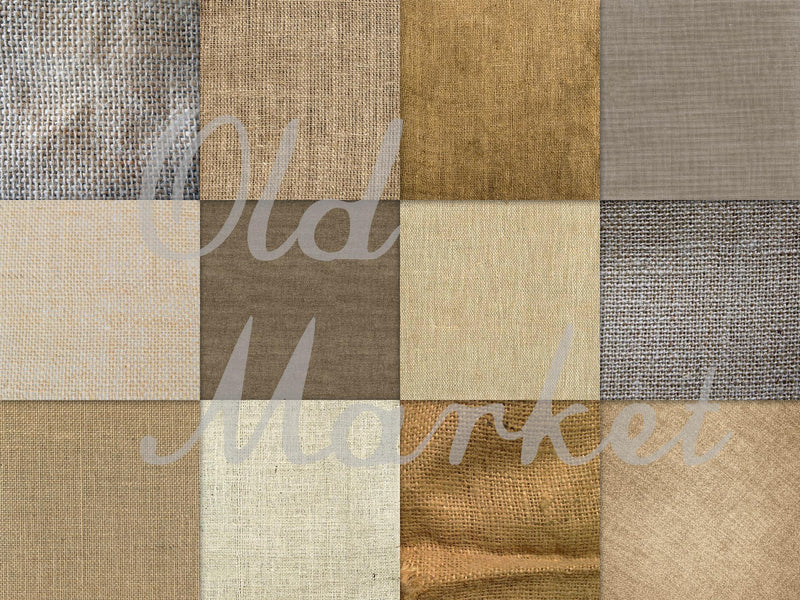 Burlap Textures Digital Paper - So Fontsy