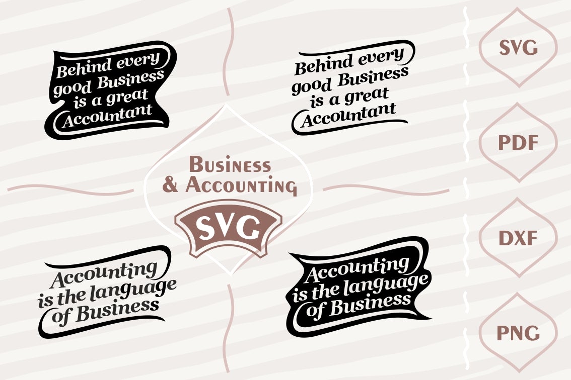 Business and Accounting - SVG bundle - So Fontsy