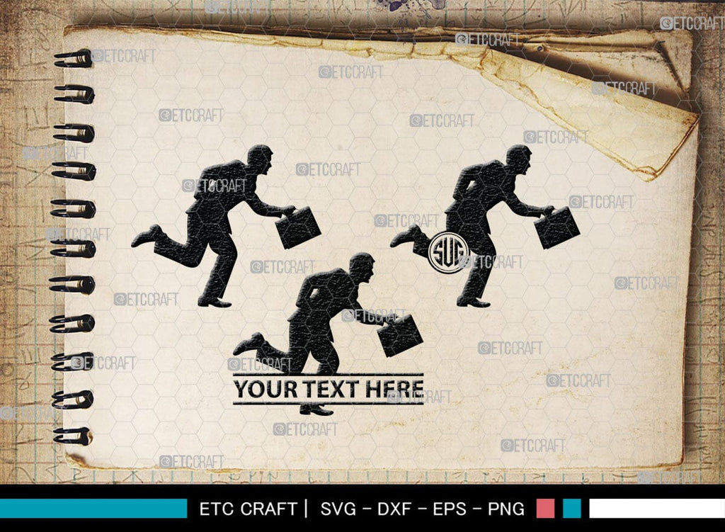 Business Men Monogram, Business Men Silhouette, Business Men SVG ...