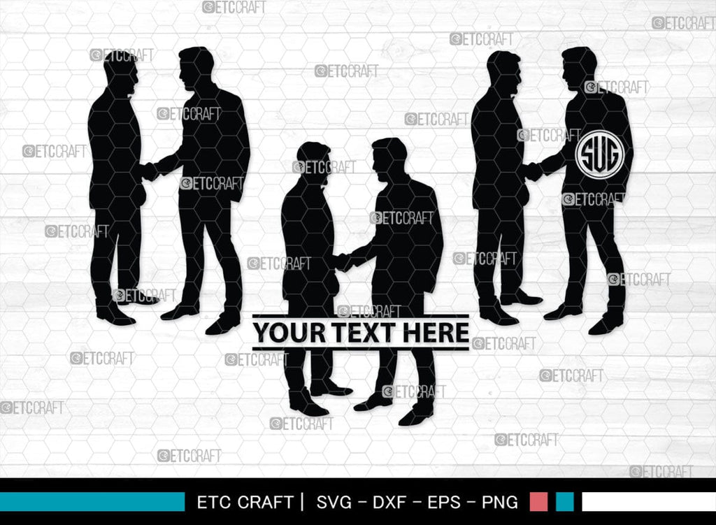 Business Men Monogram, Business Men Silhouette, Business Men SVG ...