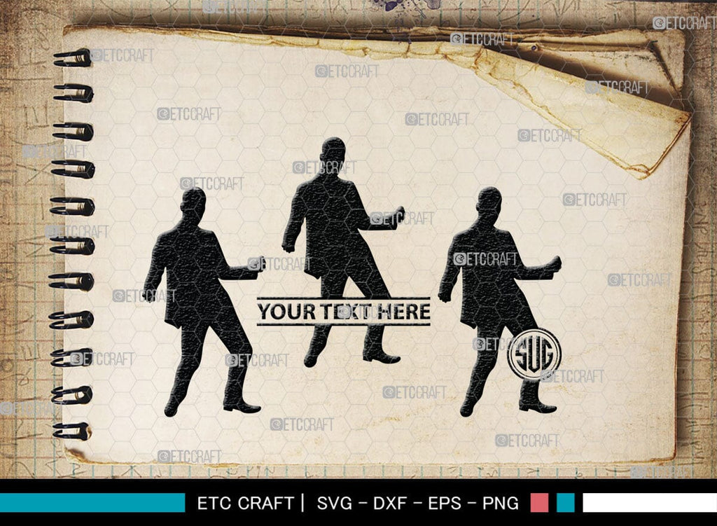 Business Men Monogram, Business Men Silhouette, Business Men SVG ...