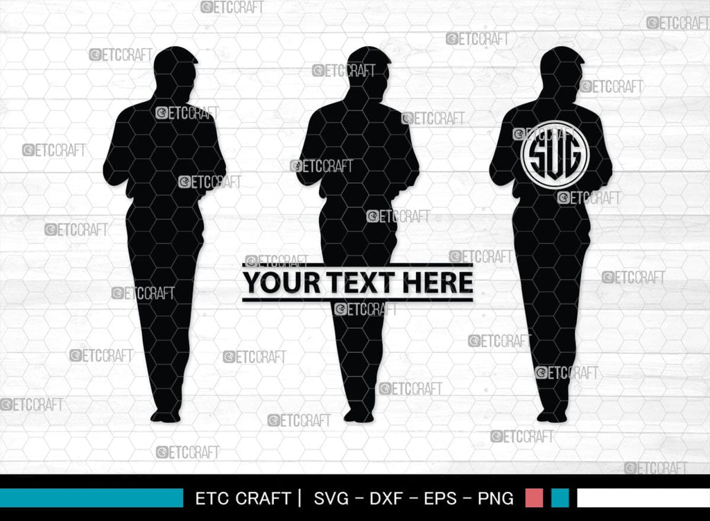 Business Men Monogram, Business Men Silhouette, Business Men SVG ...