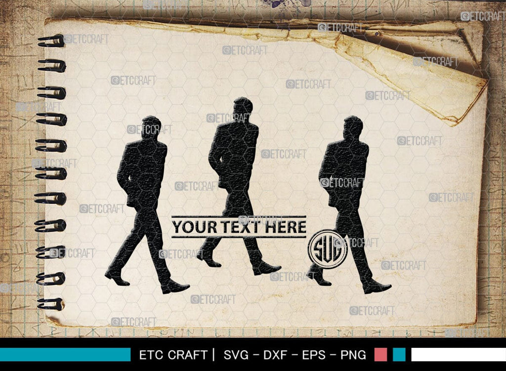 Business Men Monogram, Business Men Silhouette, Business Men SVG ...