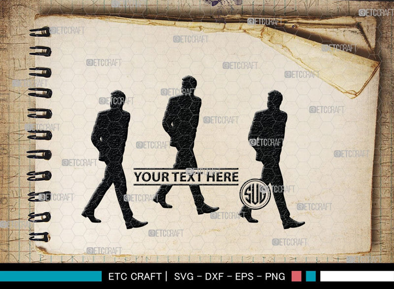 Business Men Monogram, Business Men Silhouette, Business Men SVG ...