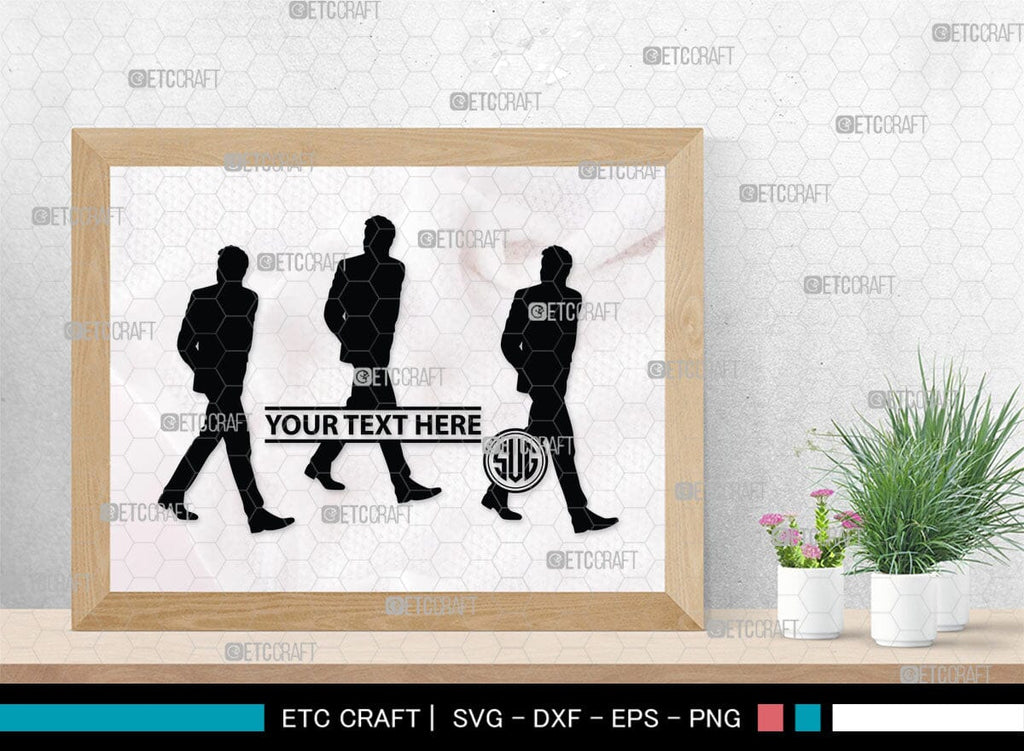 Business Men Monogram, Business Men Silhouette, Business Men SVG ...