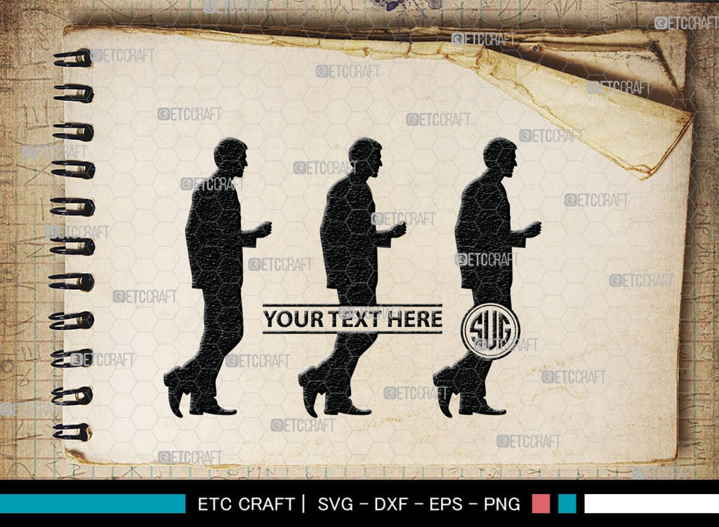 Business Men Monogram, Business Men Silhouette, Business Men SVG ...