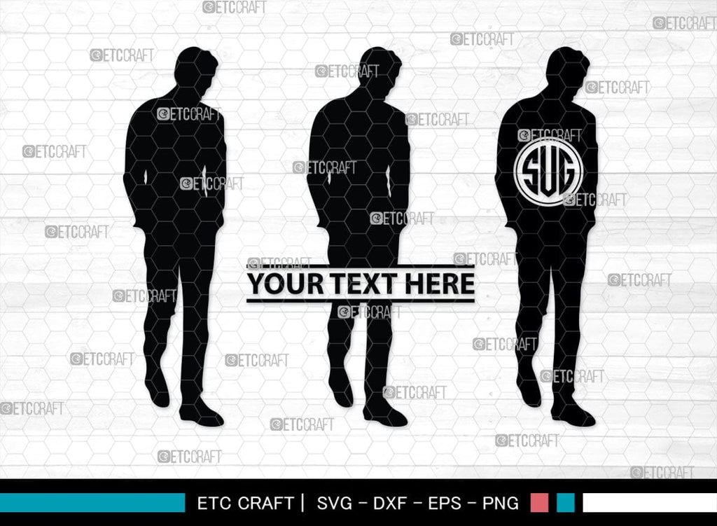 Business Men Monogram, Business Men Silhouette, Business Men SVG ...