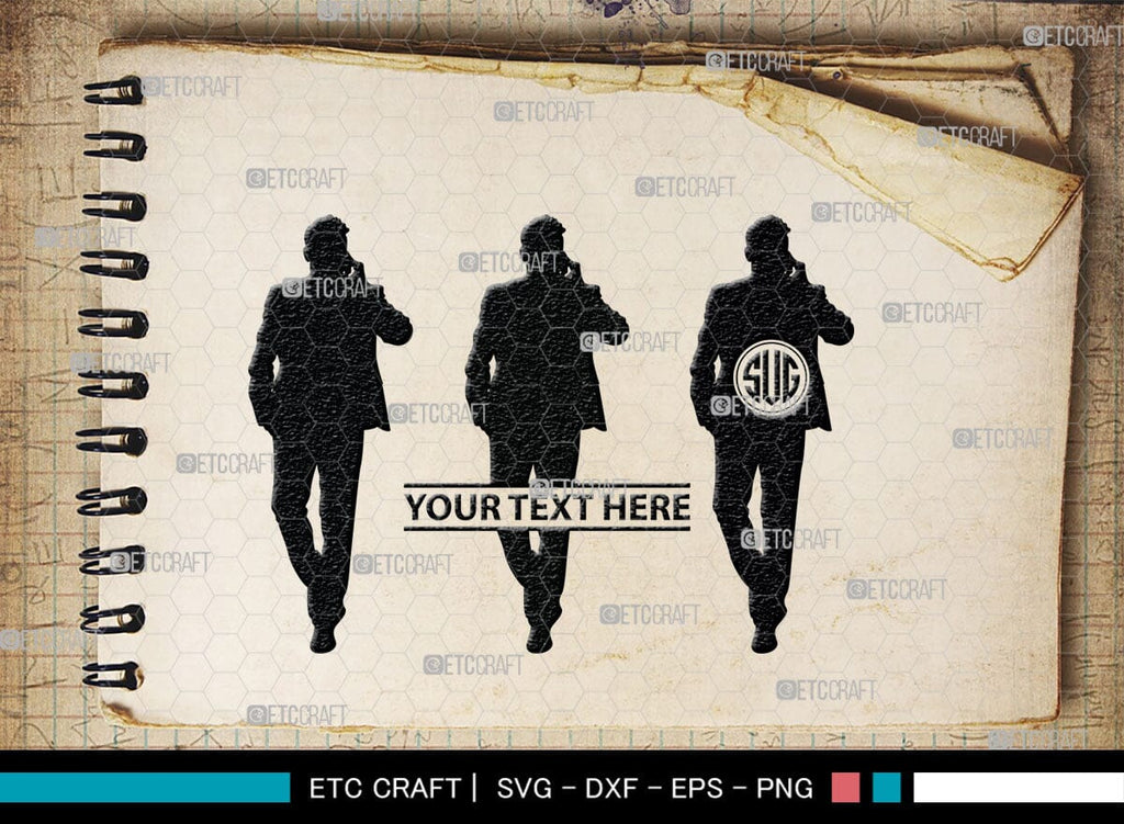 Business Men Monogram, Business Men Silhouette, Business Men SVG ...