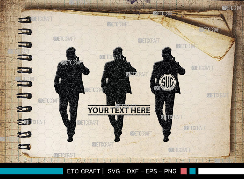 Business Men Monogram, Business Men Silhouette, Business Men SVG ...