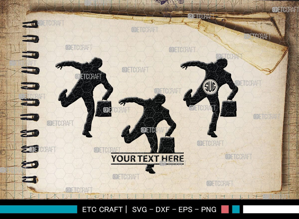 Business Men Monogram, Business Men Silhouette, Business Men SVG ...