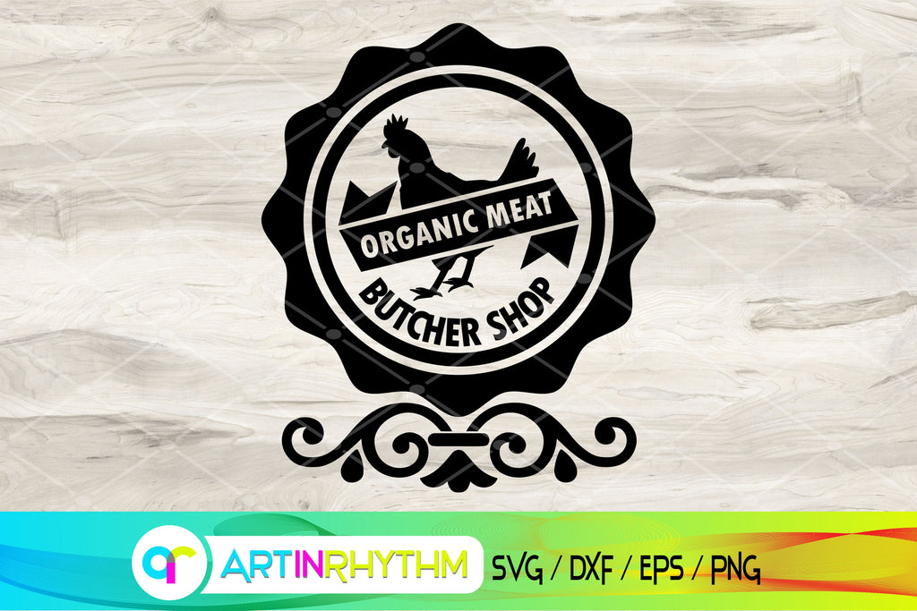 butcher shop sign, butcher svg - So Fontsy