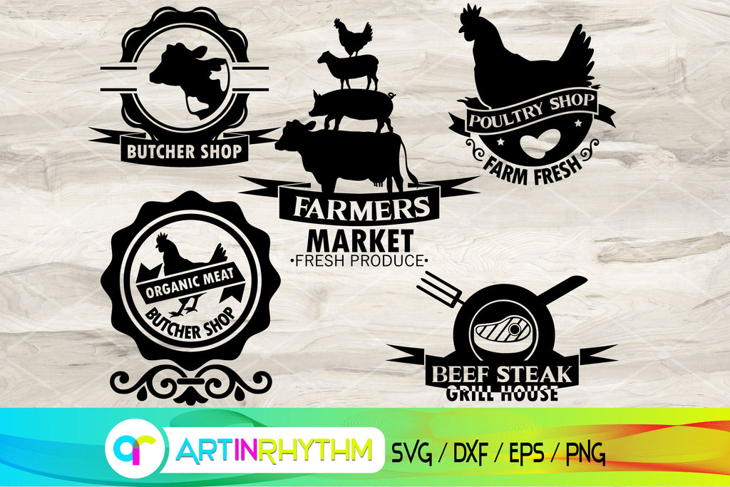 butcher svg, farmhouse svg - So Fontsy