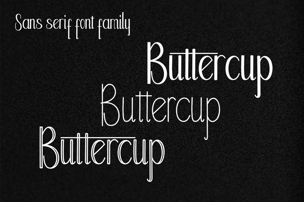 Buttercup Font Family - So Fontsy