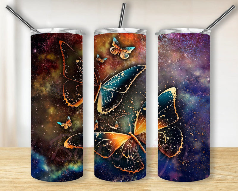 Butterflies 20oz Tumbler Template, Spring Tumbler Png, Butterfly ...
