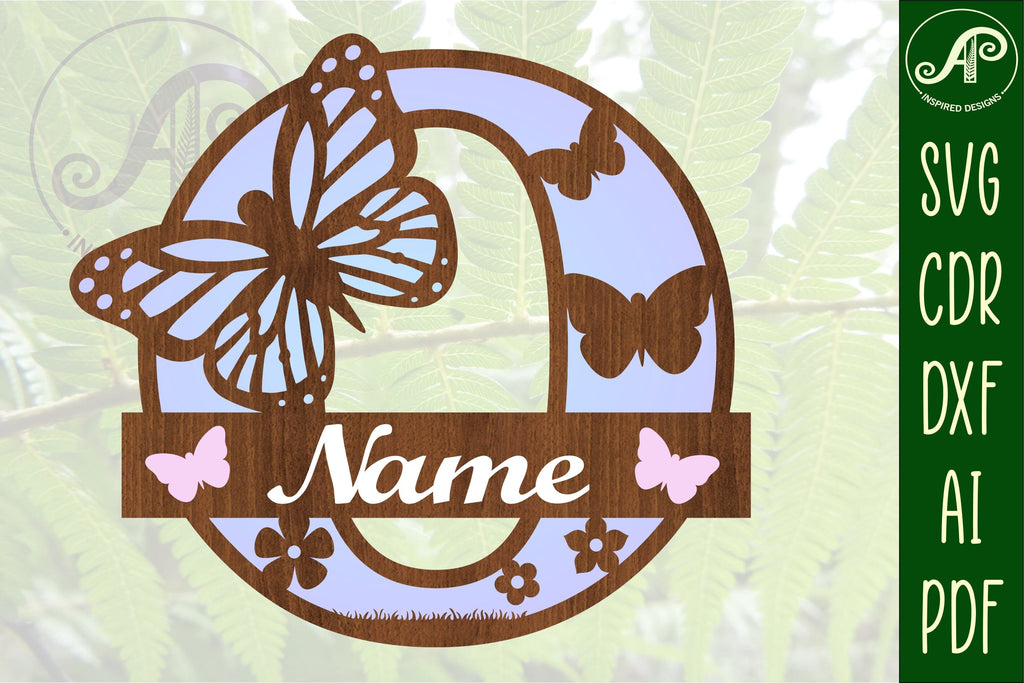 Butterfly Capital Monogram Letter O SVG - So Fontsy