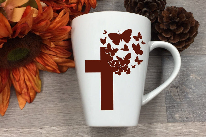 Butterfly Cross SVG PNG EPS DXF File Butterfly SVG Cross SVG - So Fontsy