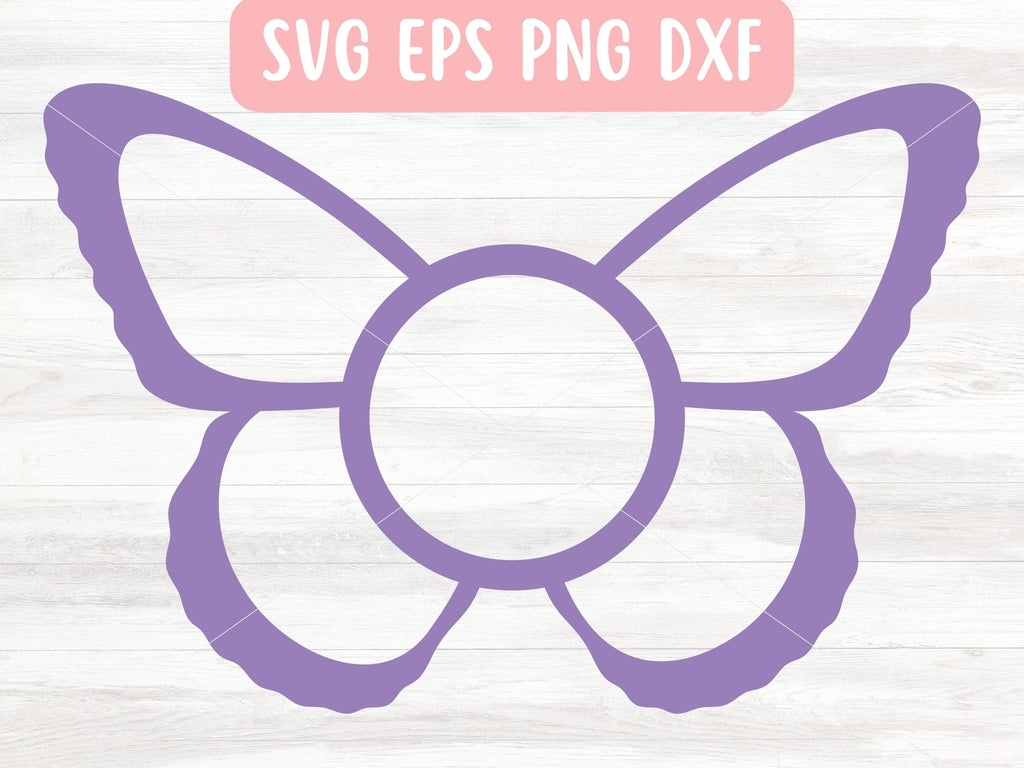 Butterfly Frame SVG for Cricut or Silhouette - So Fontsy