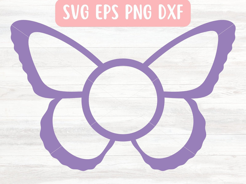 Butterfly Frame SVG for Cricut or Silhouette - So Fontsy