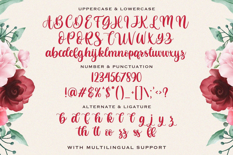 Butterfly - Lovely Calligraphy Font - So Fontsy
