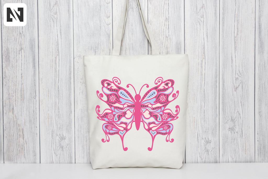 Butterfly Mandala Svg, Butterfly Svg, Colorful Butterfly Svg - So Fontsy