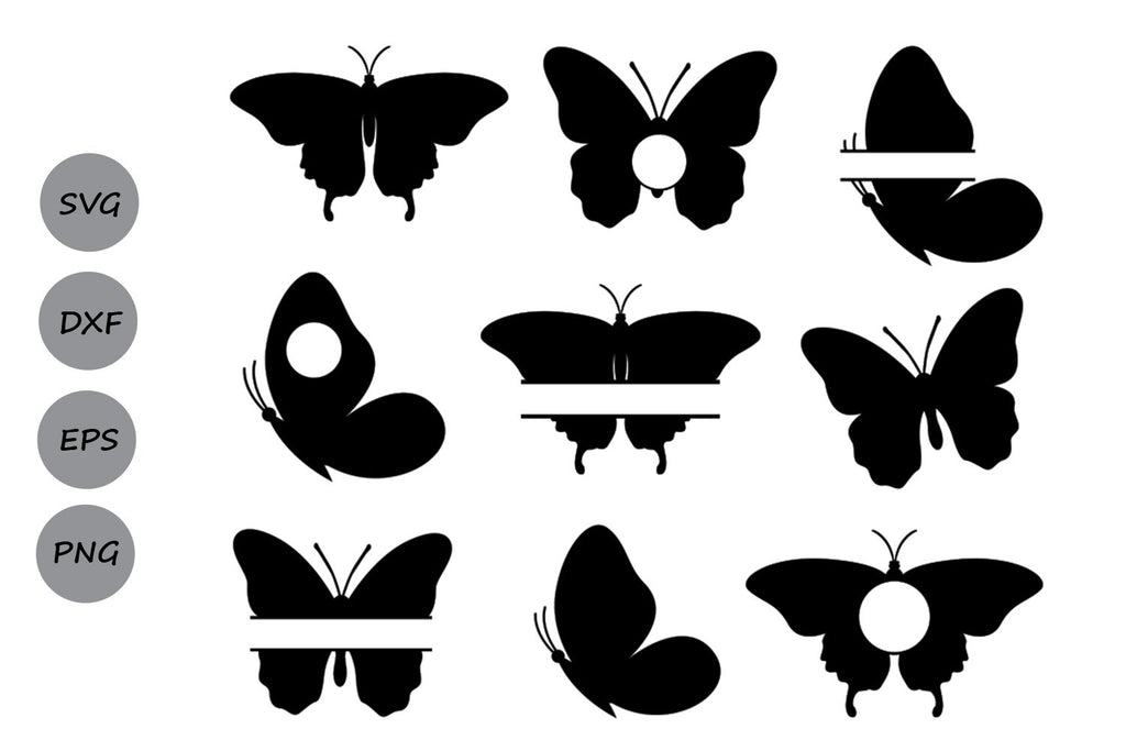 Butterfly Monogram| Butterflies SVG Cut Files - So Fontsy
