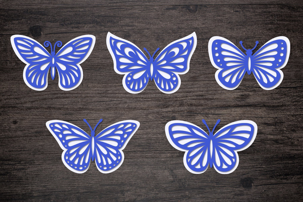 Butterfly svg bundle, 3d butterfly, layered butterfly paper - So Fontsy