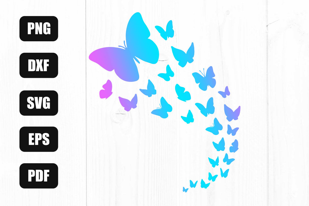 Butterfly Svg Files, Butterfly Cluster Svg, Butterflies Svg - So Fontsy