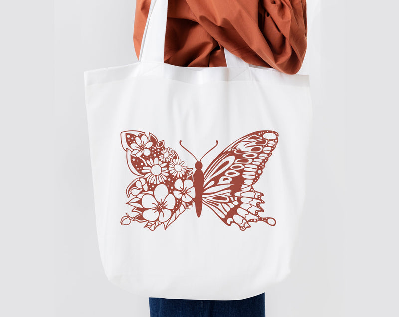 Butterfly svg, Floral butterfly svg, Butterfly with flower wing, svg ...