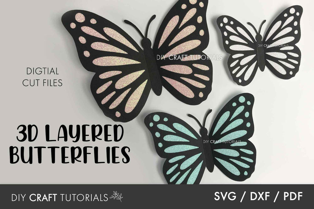 Butterfly SVG Template - So Fontsy