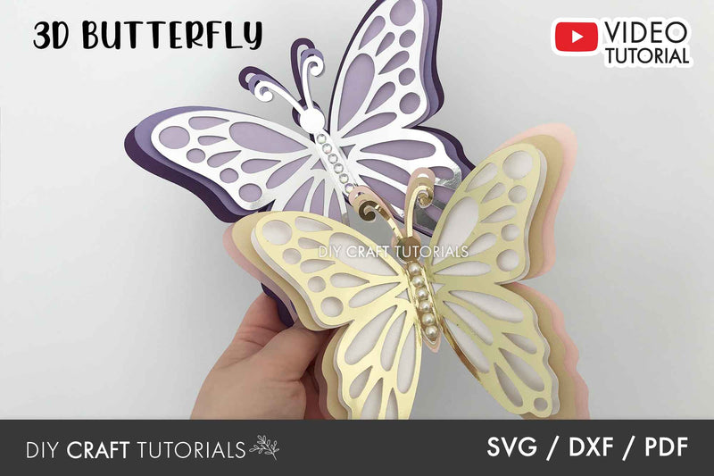 Butterfly SVG Template - So Fontsy