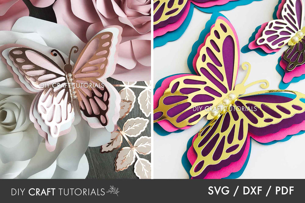 Butterfly SVG Template - So Fontsy