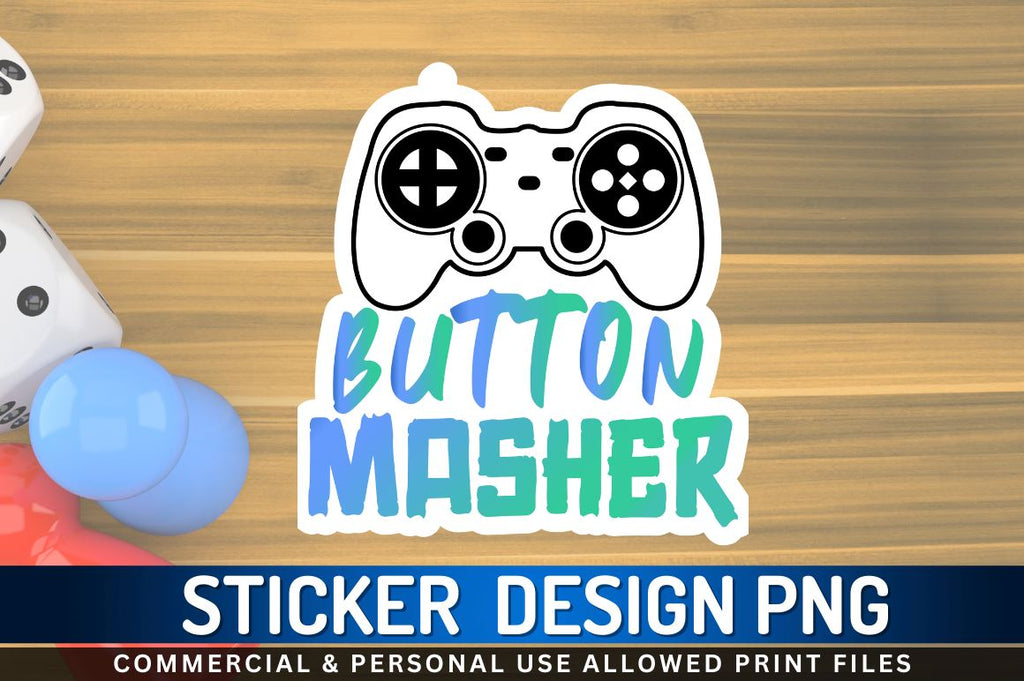 Button masher Sublimation PNG - So Fontsy
