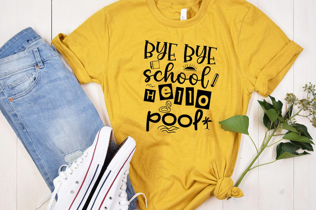 Bye Bye School I End of School SVG I Last Day School SVG - So Fontsy