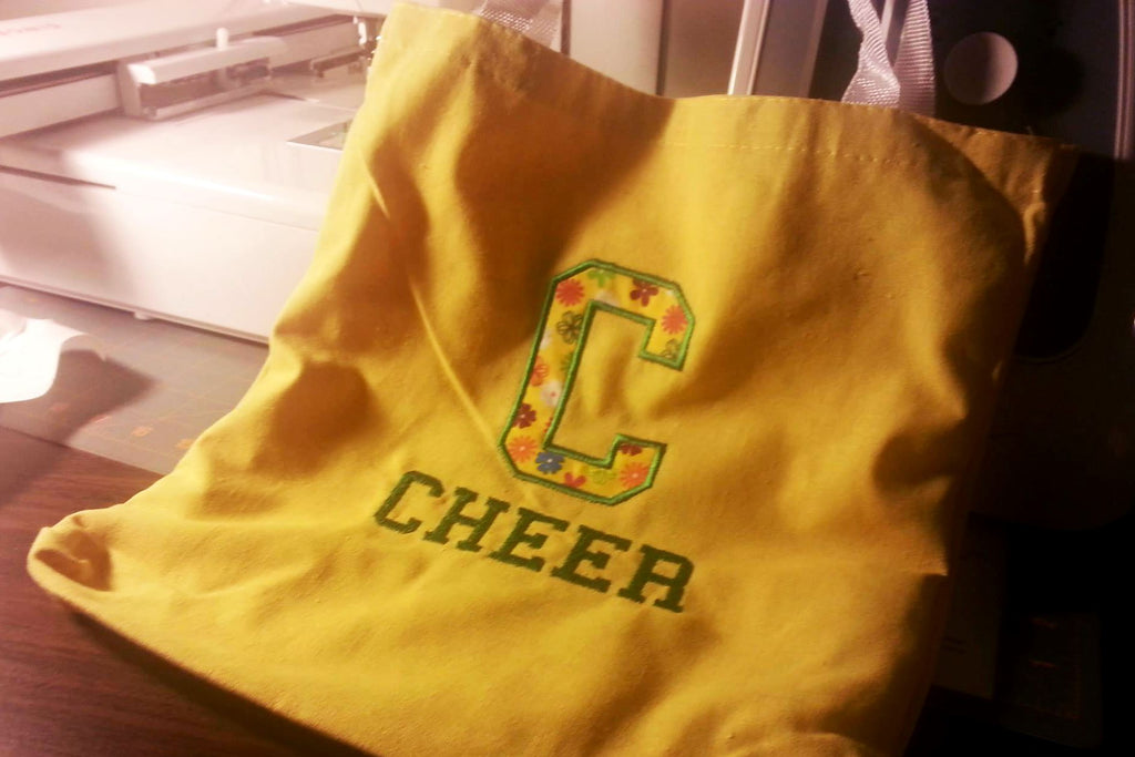 C for Cheer Applique Embroidery - So Fontsy
