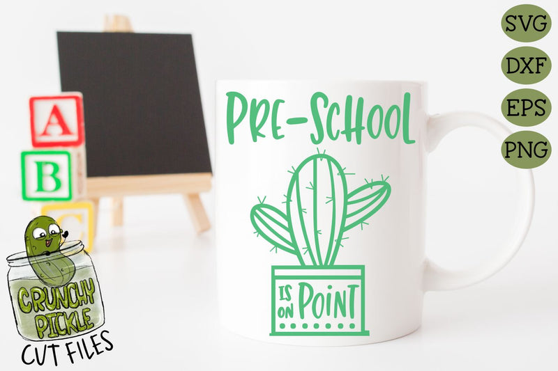Cactus Grades On Point School SVG File for Kindergarten, Preschool, Pre ...