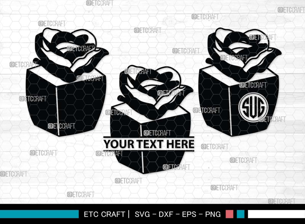 Cactus Monogram, Cactus Silhouette, Cactus SVG, Houseplant Svg ...