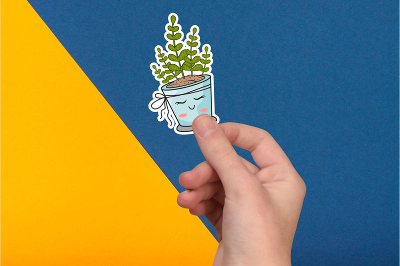 Cactus Plant Sticker Bundle - So Fontsy