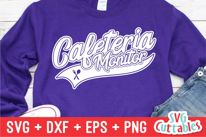 Cafeteria Monitor svg - Teacher Cut File - Occupation - Swoosh - svg ...