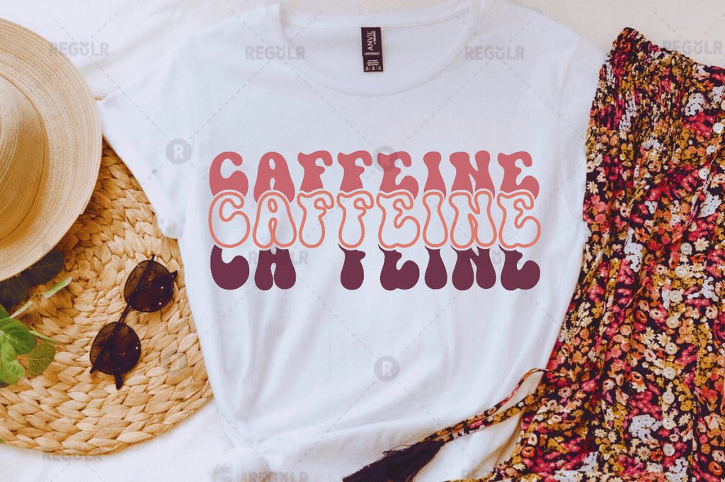 Caffeine Caffeine Caffeine SVG - So Fontsy