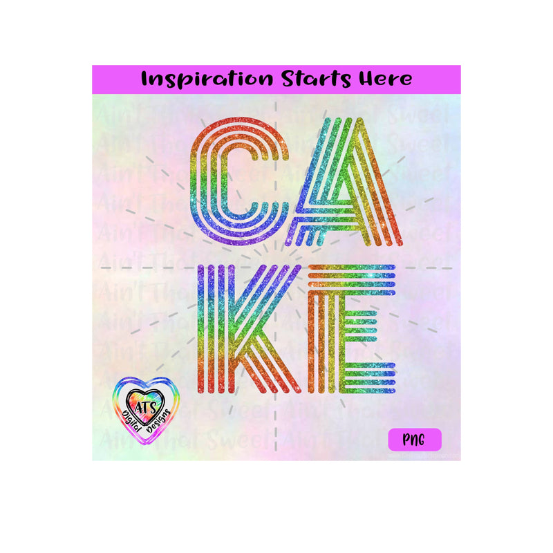 CAKE | Transparent PNG, SVG, DXF - Silhouette, Cricut, ScanNCut - So Fontsy