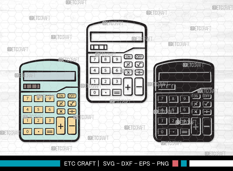 Calculator Clipart SVG | Graphing Calculator SVG | Calculator Svg ...