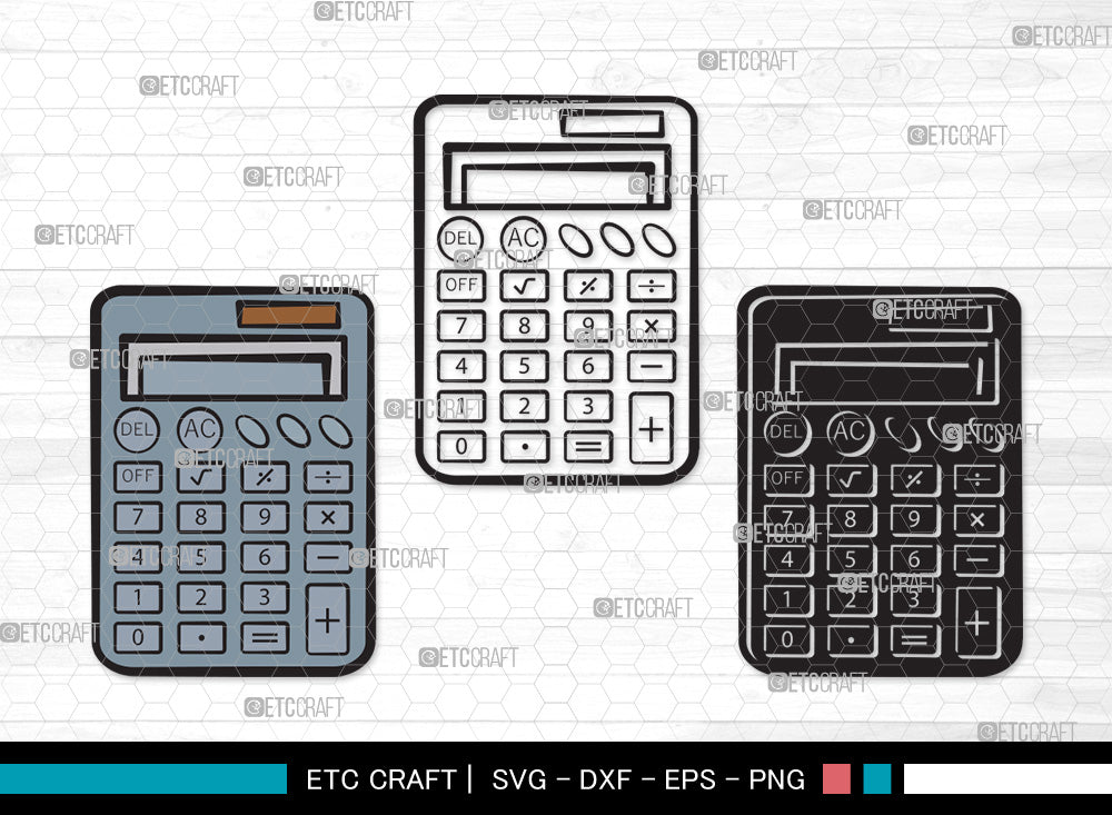 Calculator Clipart SVG | Graphing Calculator SVG | Calculator Svg ...