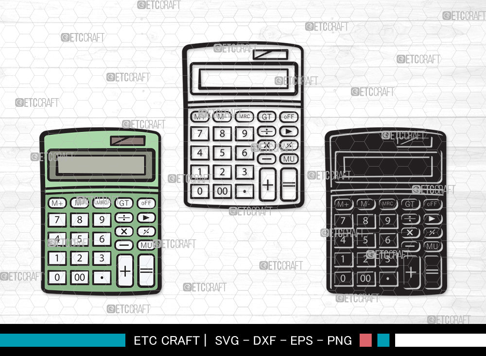 Calculator Clipart SVG | Graphing Calculator SVG | Calculator Svg ...