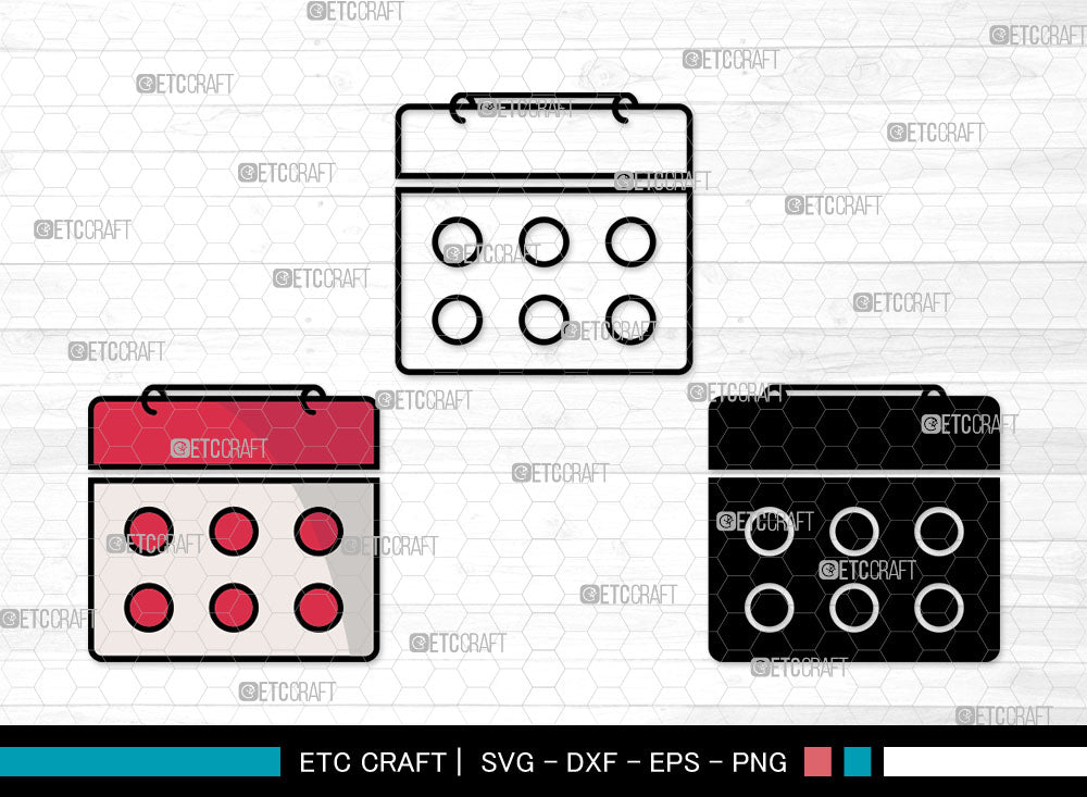 Calendar Icons Color, Calendar Svg, Planner Svg, Calendars, Home ...