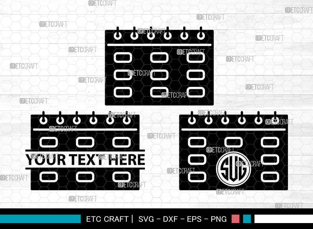 Calendar Icons Monogram, Calendar Svg, Planner Svg, Calendars, Home ...