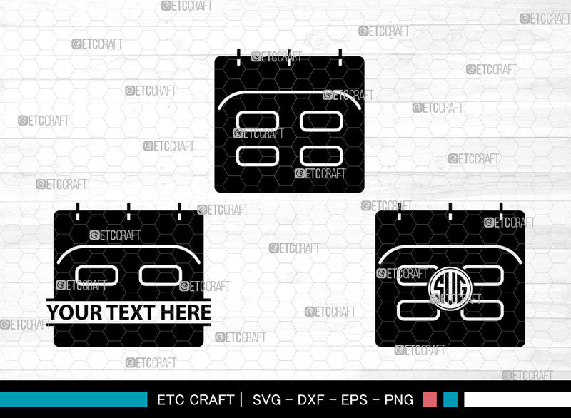 Calendar Icons Monogram, Calendar Svg, Planner Svg, Calendars, Home ...