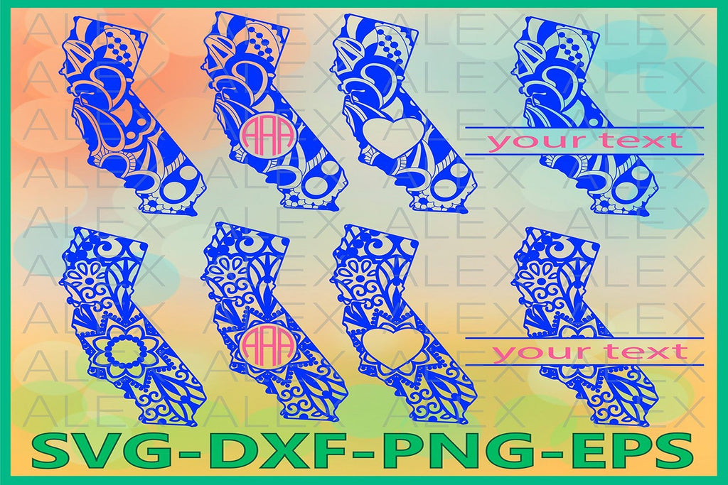 California State SVG - So Fontsy