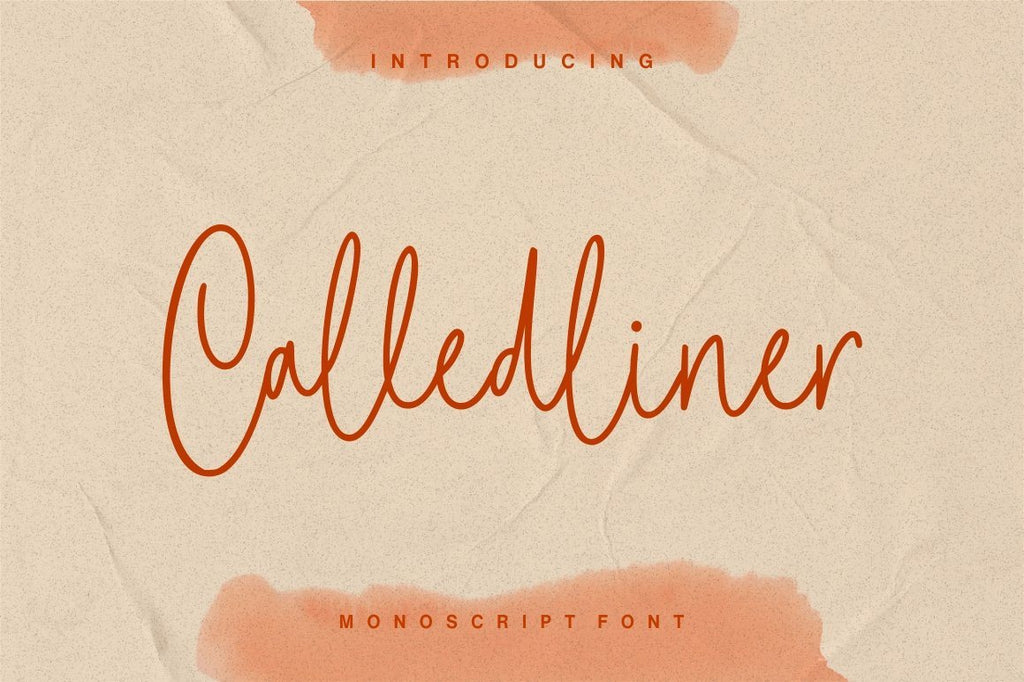 Calledliner - Monoscript Font - So Fontsy