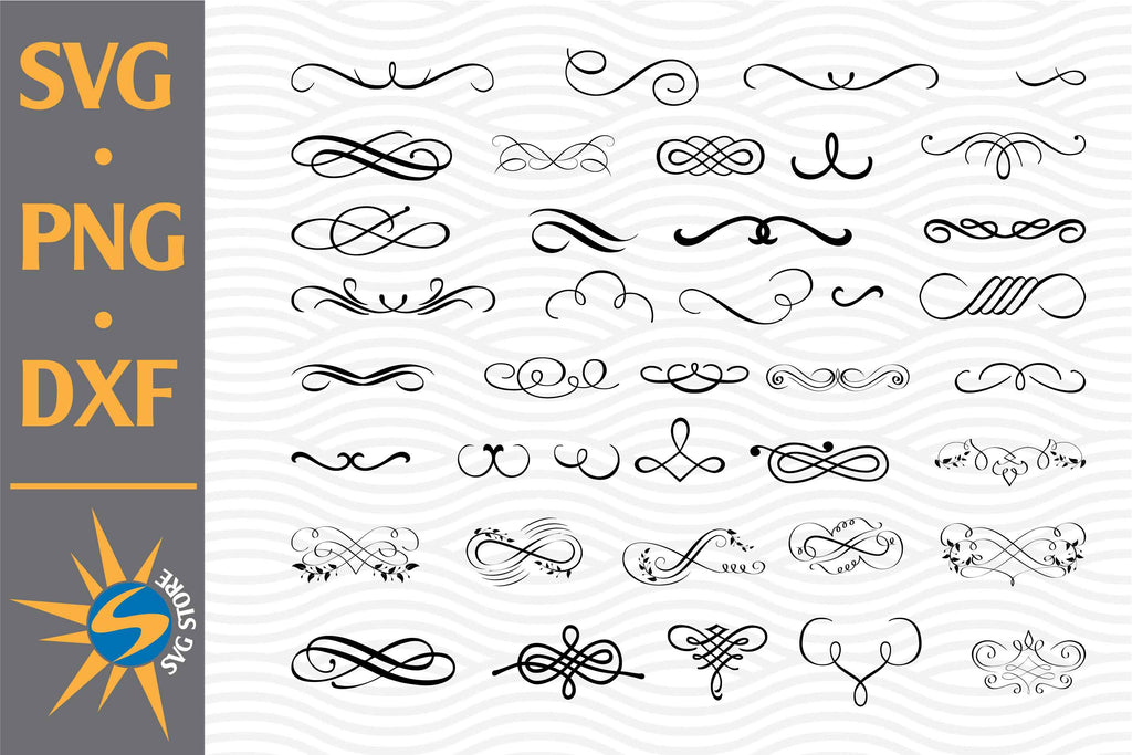 Calligraphic SVG, PNG, DXF Digital Files Include - So Fontsy